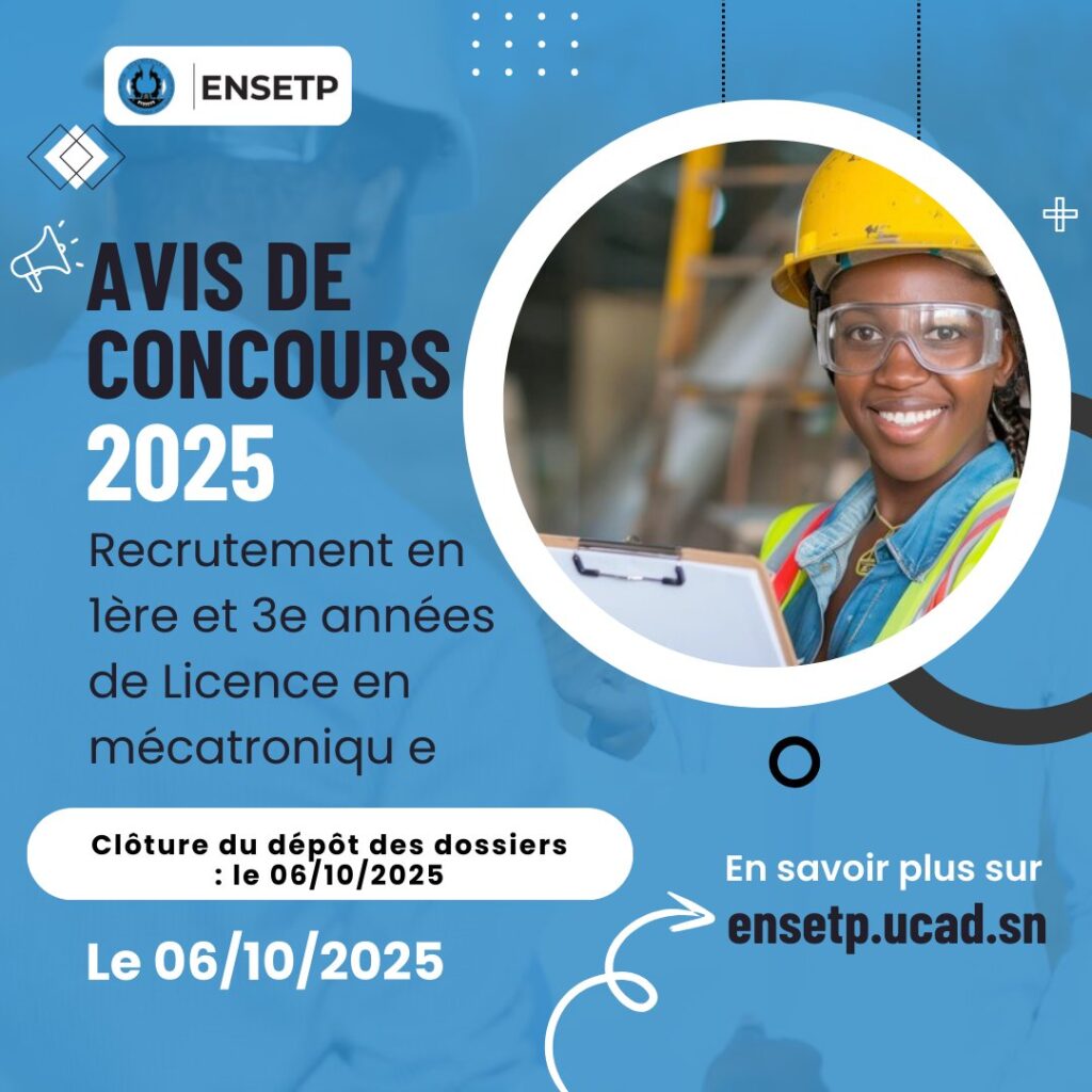 Concours ENSETP - Sen Recrutement